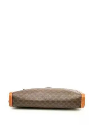 Celine 1992 Macadam Coated Canvas Clutch Bag