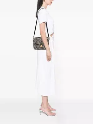 LOUIS VUITTON 2020 Monogram Jacquard Since 1854 Pochette Metis Satchel - Black
