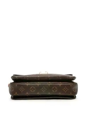 LOUIS VUITTON 2014 Monogram Pochette Metis Satchel - Brown