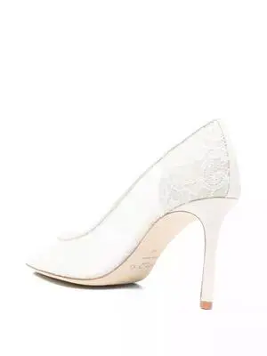 JIMMY CHOO Romy Pointed Pumps - White