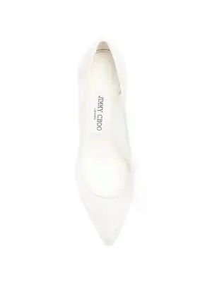 JIMMY CHOO Romy Pointed Pumps - White