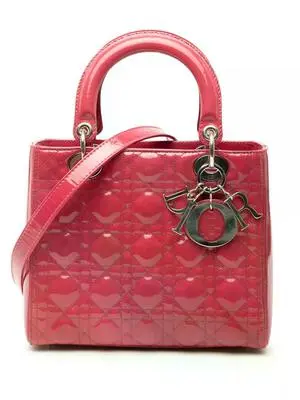 Dior 2010 Medium Cannage Lady Satchel - Pink