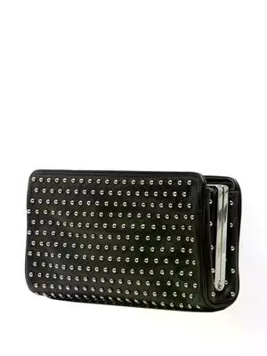 Prada Studded Leather Clasp Clutch