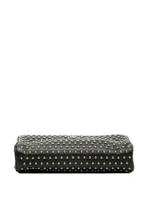 Prada Studded Leather Clasp Clutch