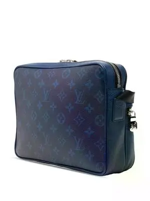 LOUIS VUITTON 2019 Monogram Taigarama Outdoor Messenger Bag - Blue
