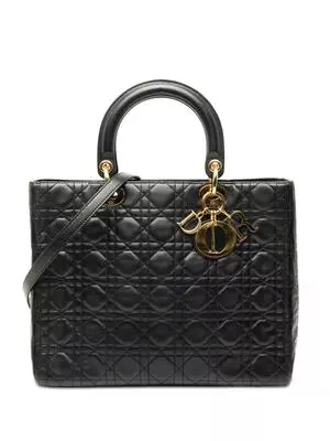 Dior 1997 Lady Satchel - Black