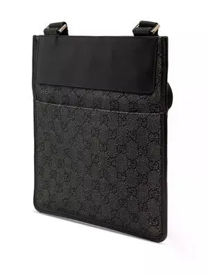 Gucci Gg Denim Crossbody Bag - Grey