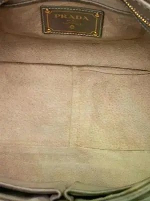 Prada Vitello Shine Push Lock Flap Shoulder Bag
