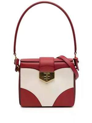 Prada 2013-2026 Bicolor Saffiano Satchel