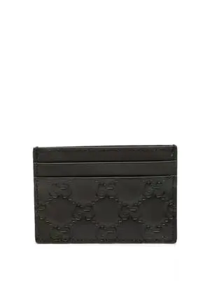 Gucci 2000-2015 Guccissima Card Holder - Black