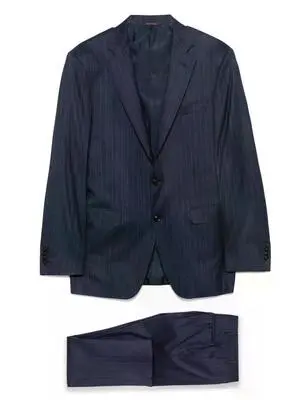 Canali Striped Suit - Blue