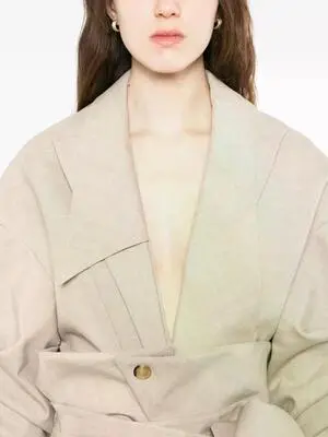 A.W.A.K.E. Mode Shirt-collar Tailored Bodysuit