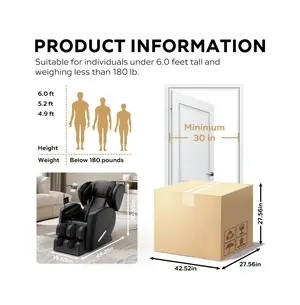 MAISON BOUCLE Zero Gravity Massage Chair Recliner With Heat
