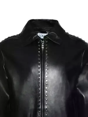 Loewe Studded Leather Bomber Jacket
