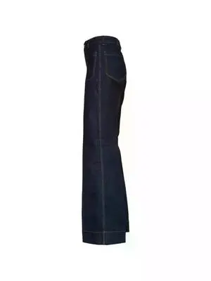 Victoria Beckham Alina Patch-pocket Jeans - Blue