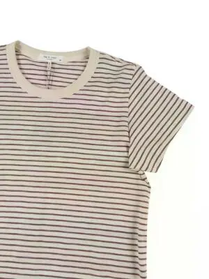 Rag & Bone Striped Slub T-shirt - Neutrals