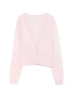 From Future V-neck Button Cardigan - Pink