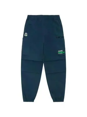 AAPE BY *A BATHING APE Logo Patch Track Pants - Blue