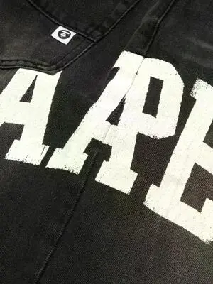 AAPE BY *A BATHING APE Logo-graphic Cotton Shorts