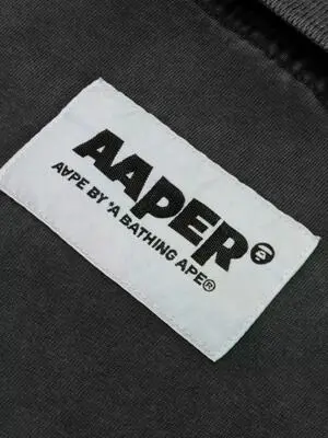 AAPE BY *A BATHING APE Appliqué Polo Shirt - Grey