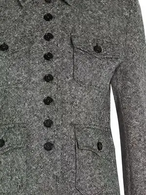 NILI LOTAN Jamison Buttoned Jacket - Grey