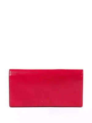 Saint Laurent Logo-detail Clutch - Red
