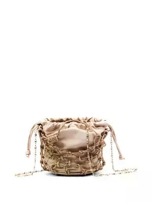 Pho Firenze Woven Mesh Bucket Bag