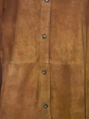 SEMICOUTURE Leather Button Down Shirt