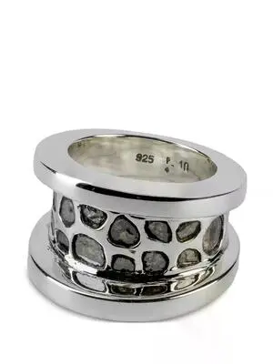 PARTS OF FOUR Chasm V2 Diamond Ring - Silver