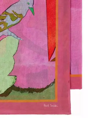 Paul Smith River Collage Floral-printed Scarf
