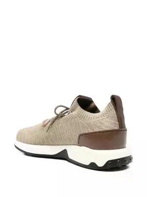 TOD'S Round-toe Lace-up Sneakers - Neutrals