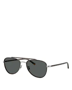 Oliver Spencer Sacoye Aviator Sunglasses - Silver