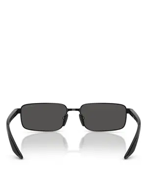 Prada Linea Rossa Ps Rectangular Sunglasses - Black