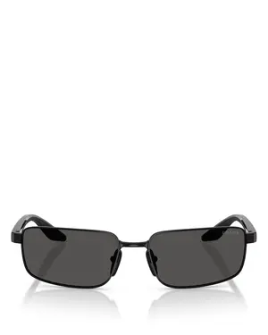 Prada Linea Rossa Ps Rectangular Sunglasses - Black