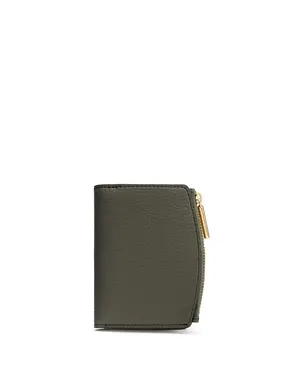 Cuyana Fold Zip Wallet Dark Olive