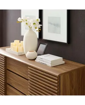 MODWAY Render 63 Sideboard Buffet Table Or Tv Stand - Walnut
