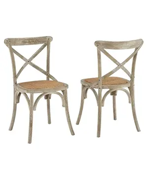 MODWAY Gear Dining Side Chair, Set Of 2 - Gray