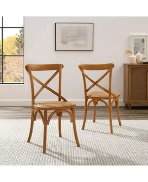 MODWAY Gear Dining Side Chair, Set Of 2 - Walnut