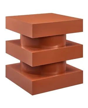 MODWAY Perpetuate Totem End Table Cayenne