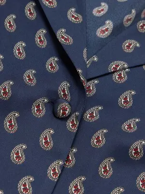 DÔEN Elene Paisley-print Silk-satin Blouse
