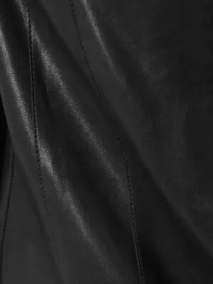Nour Hammour Paneled Leather Jacket