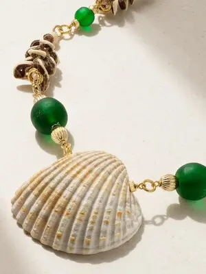 Tohum Design Gold-plated Shell Necklace