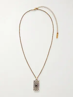 Versace Circe Metal And Glass Necklace - Multi
