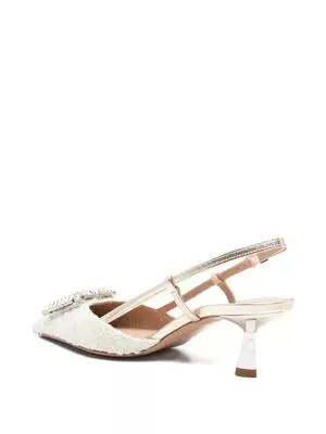 Roberto Festa Ingrid Buckle Pumps - Neutrals