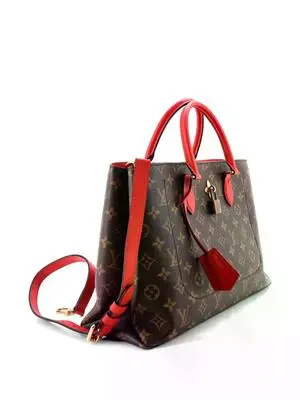 LOUIS VUITTON Flower Monogram Canvas Tote Bag