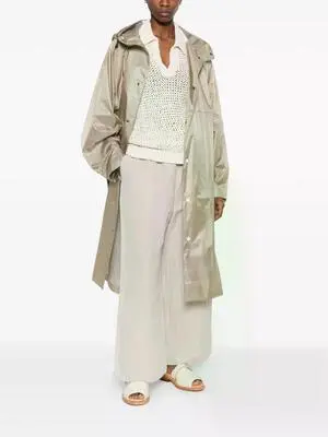 Sofie D'hoore Hooded Rain Coat - Neutrals