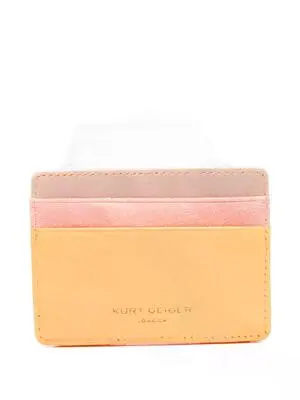Kurt Geiger Quilted Card Holder With Logo Plaque - Orange