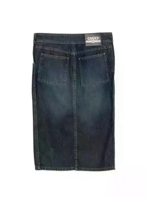 Gucci Pencil Denim Skirt