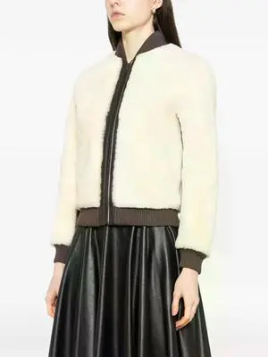 Chloé Leather Bomber Jacket