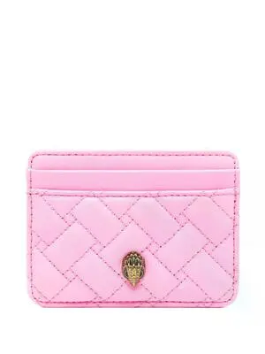 Kurt Geiger Kensington Eagle-head Quilted Cardholder - Pink